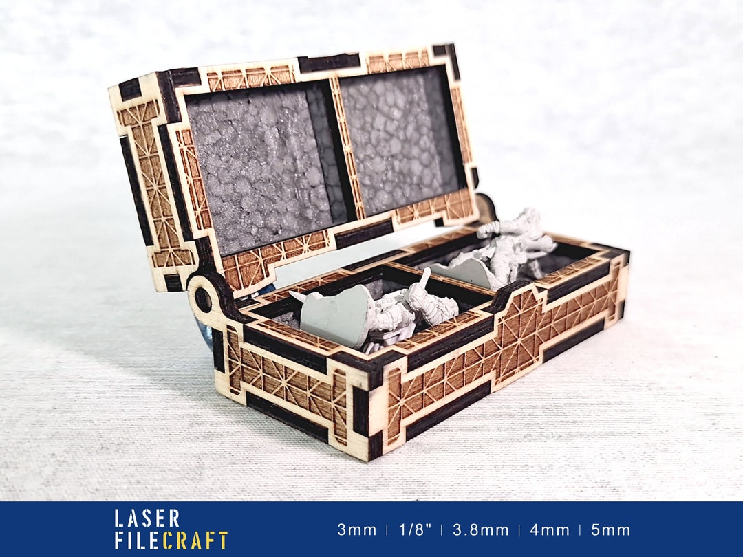 Laser Cut Dnd Mini Box, RPG Figurine Storage (digital Product) - Etsy