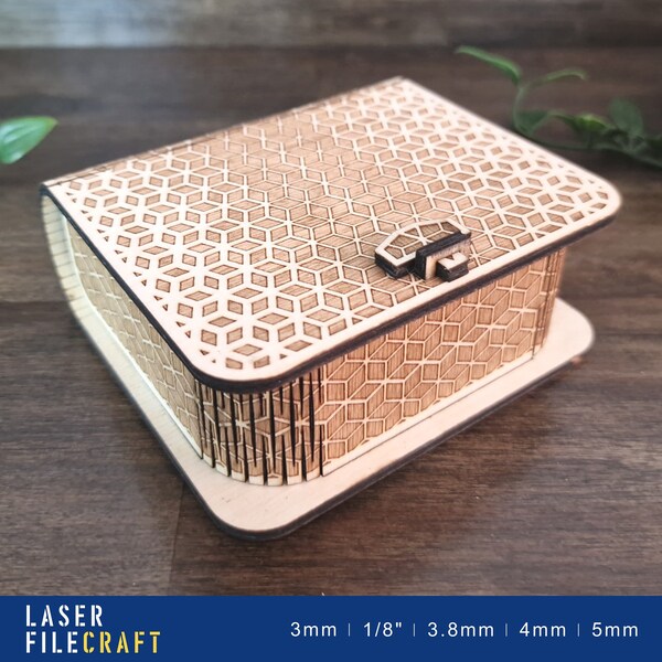 Svg Laser Cut Lock Box - Etsy
