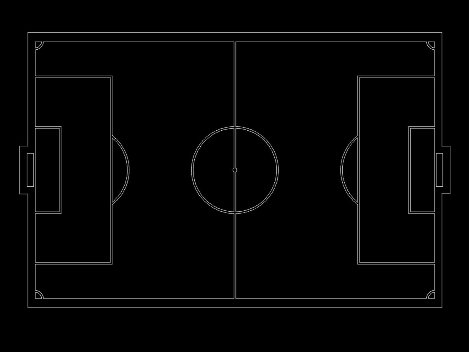 Soccer/football Field CUTOUT File for Laser Cutting/cnc (svg, Ai, Lbrn2 ...