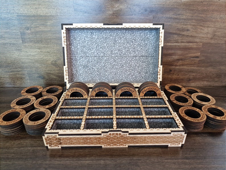 Dnd Condition Ring Set. Status Effect Markers. 3mm 1/8 Inch - Etsy New ...