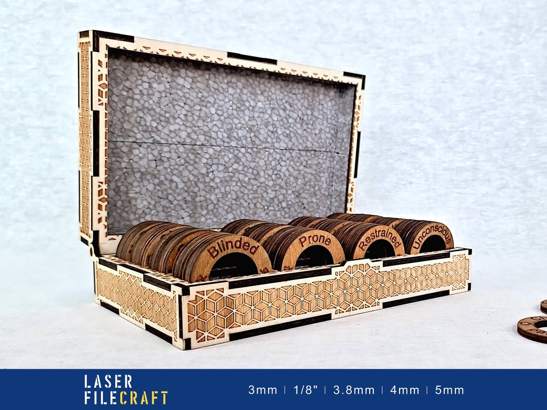 Dnd Condition Ring Set. Status Effect Markers. 3mm, 1/8 Inch, 3.8mm ...