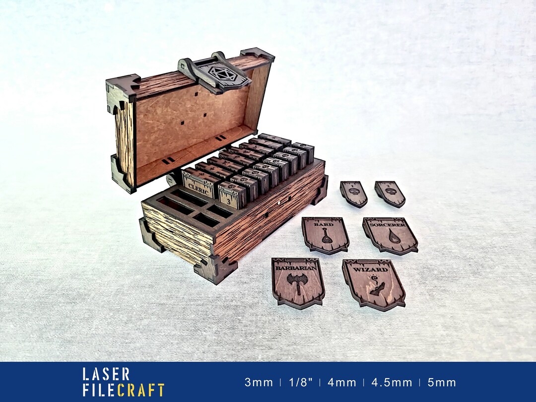 Initiative Tracker Box Set. Dnd Turn Tracker. RPG. 3mm, 1/8in, 4mm, 4 ...