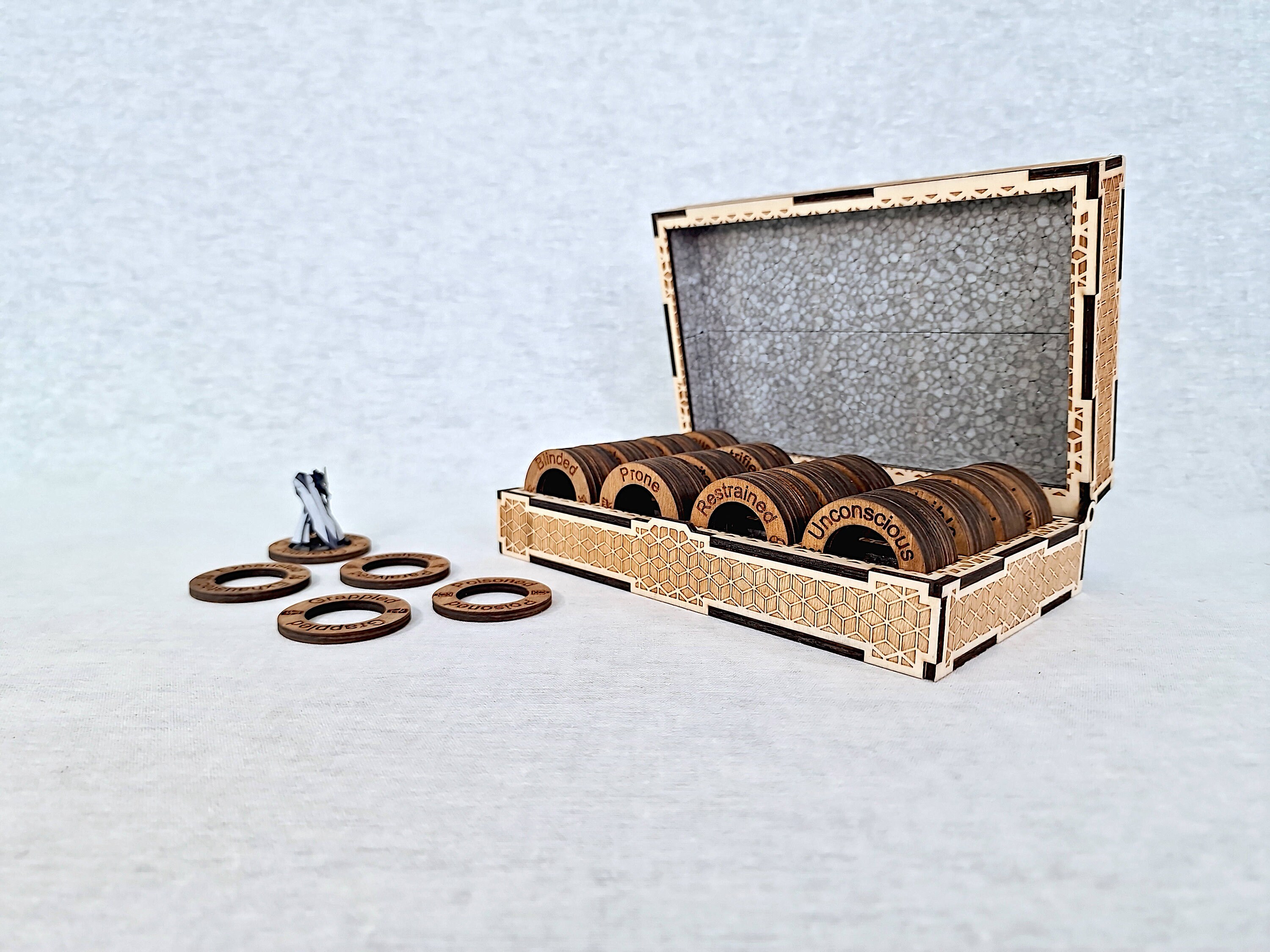 Dnd Condition Ring Set, Status Effect Markers, Laser Cut Files (SVG, AI ...