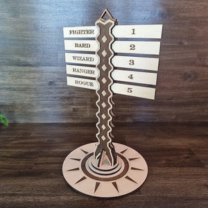 Dnd Initiative Tracker. RPG Turn Tracker. 3mm, 1/8in, 3.8mm, 4mm, 5mm ...