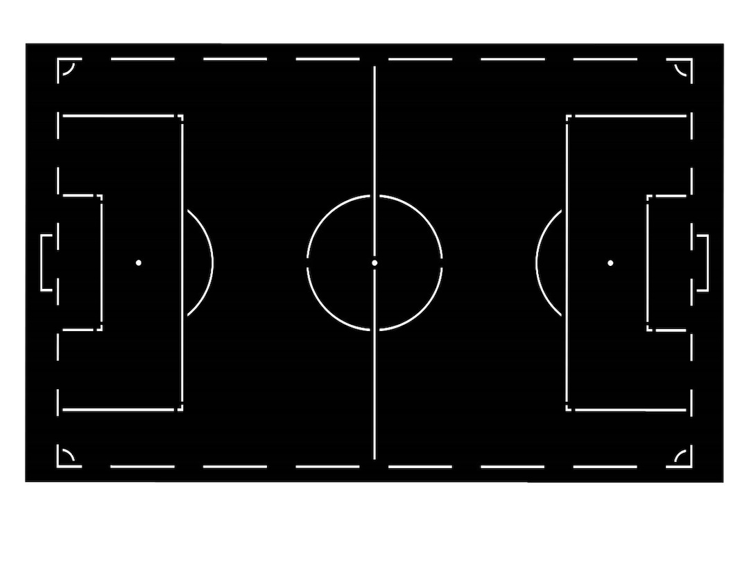 Soccer/football Field STENCIL File for Laser Cutting/cnc (svg, Ai ...