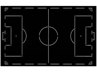 Soccer/football Field CUTOUT File for Laser Cutting/cnc svg, Ai, Lbrn2 ...