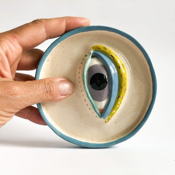 Ceramic Eye Wall Sculpture - Etsy