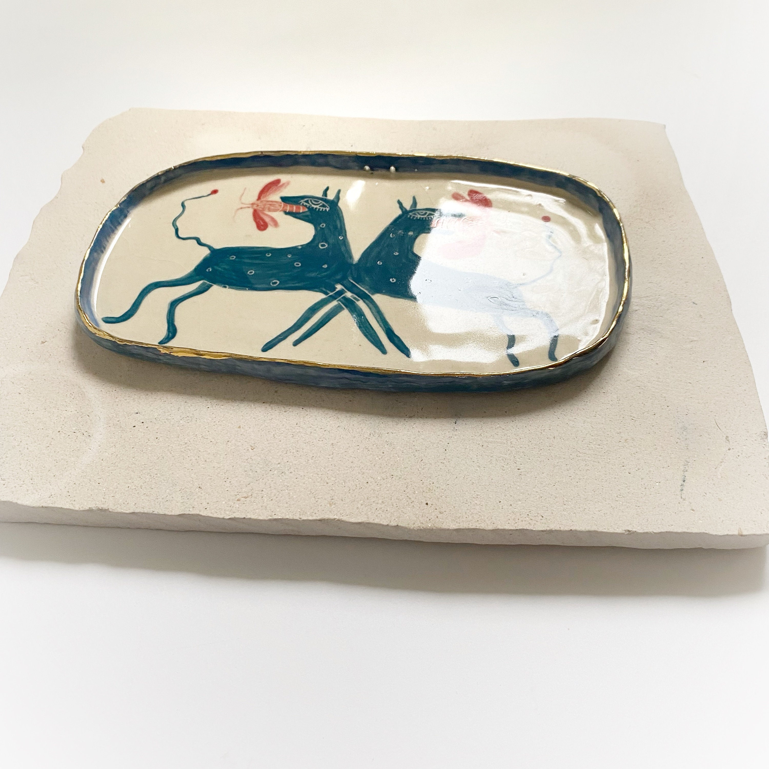 Wall Decor Plate, Wolf Lover Gift, Wall Decoration, Smudging Plate ...