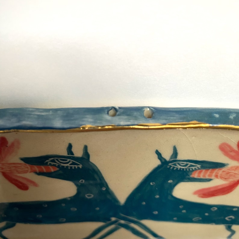 Wall Decor Plate, Wolf Lover Gift, Wall Decoration, Smudging Plate ...