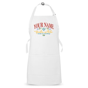 Custom Familia Es Todo Apron, Personalized Printed Hispanic Apron ...