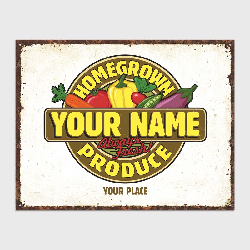 Produce Signs - Etsy