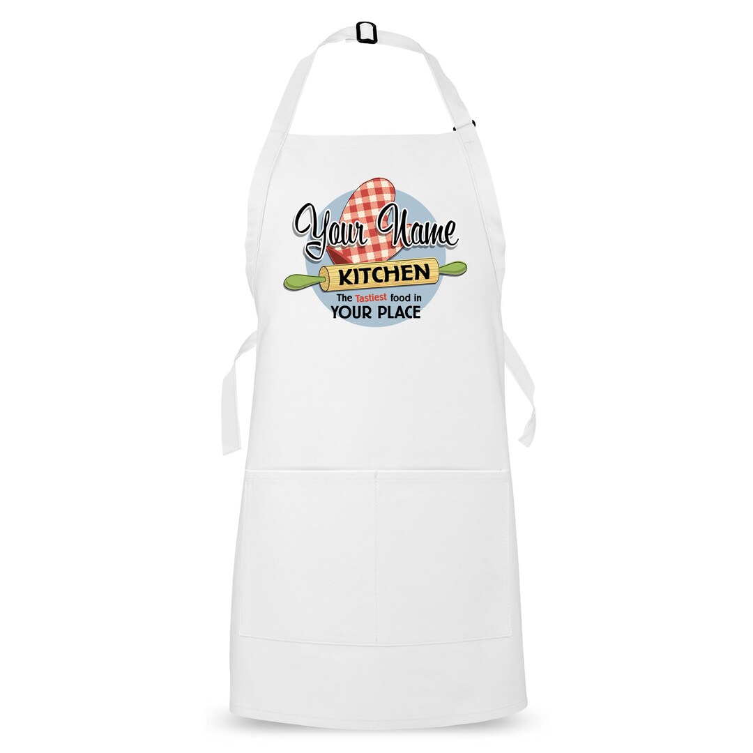 Custom Kitchen Apron, Personalized Printed Cotton Apron, for Mama ...