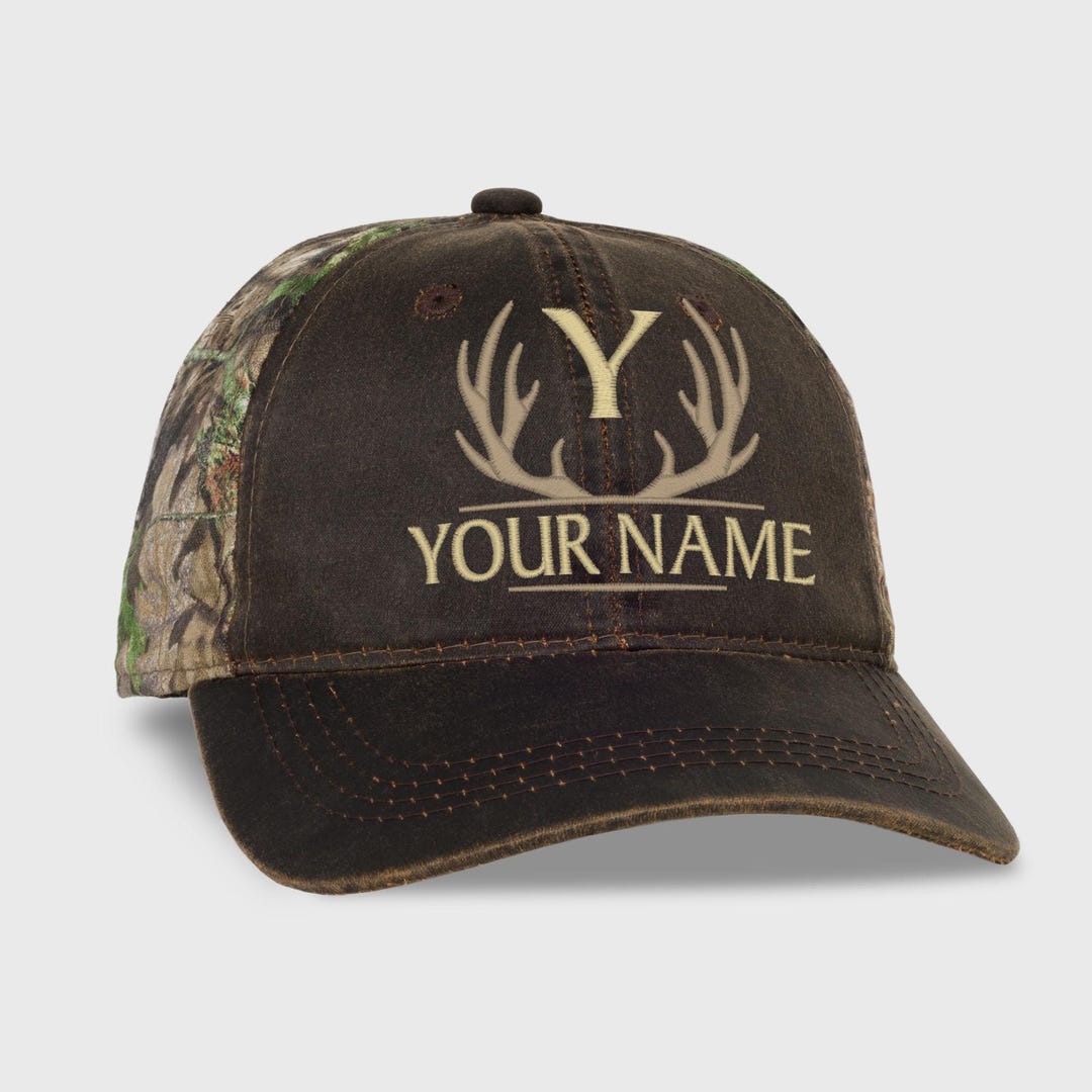 Custom Antler 2-tone Camo Hat, Personalized Embroidered Ballcap ...