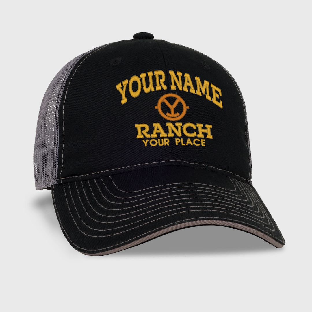 Custom Ranch Trucker Hat, Personalized Embroidered Ballcap, Monogram ...