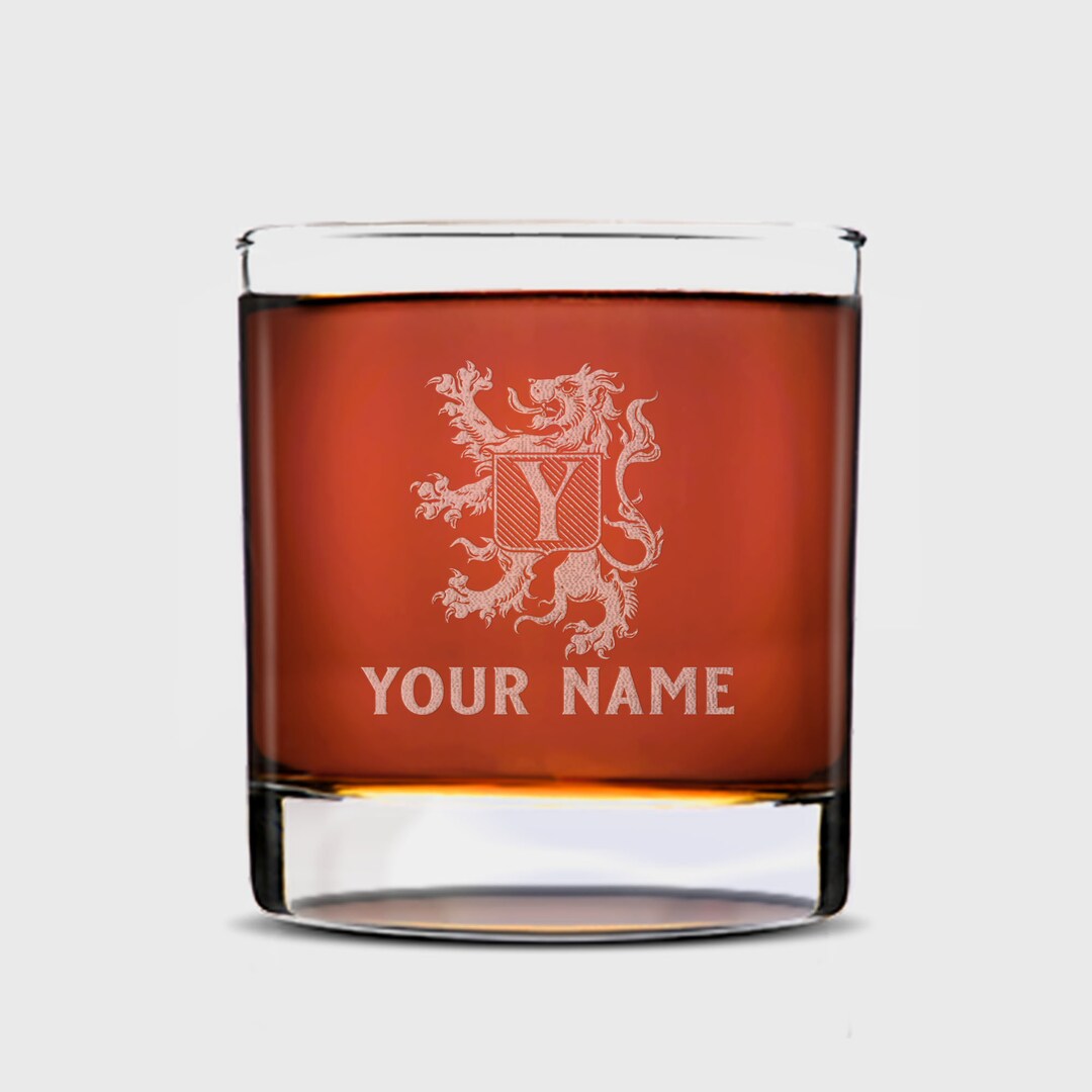 Custom Scottish Rocks Glasses, Personalized Engraved Monogram Single or ...