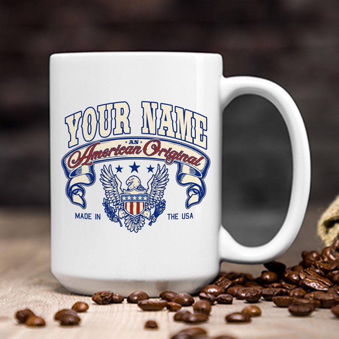 Custom Patriotic Mugs, Personalized Ceramic Color Design Mug Single ...