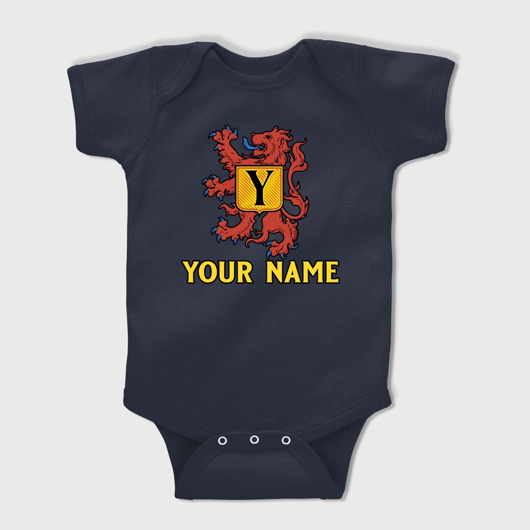 Custom Scottish Monogram Baby Bodysuit, Personalized Unisex Printed ...