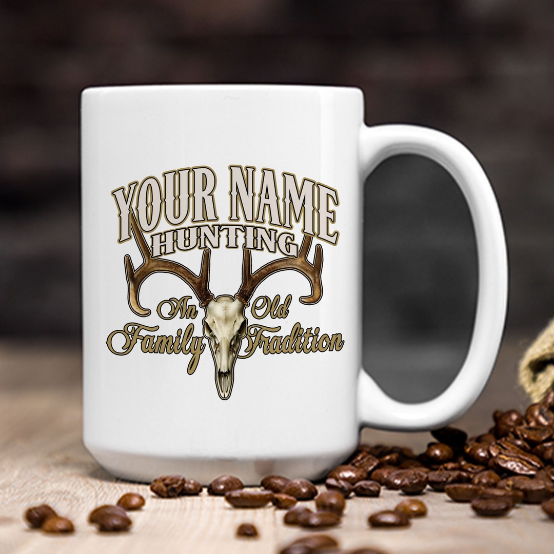 Custom Hunting Mugs, Personalized Ceramic Color Design Mug Single, Set ...
