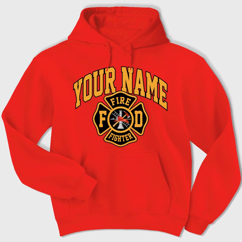 Firefighter Hoodie - Etsy