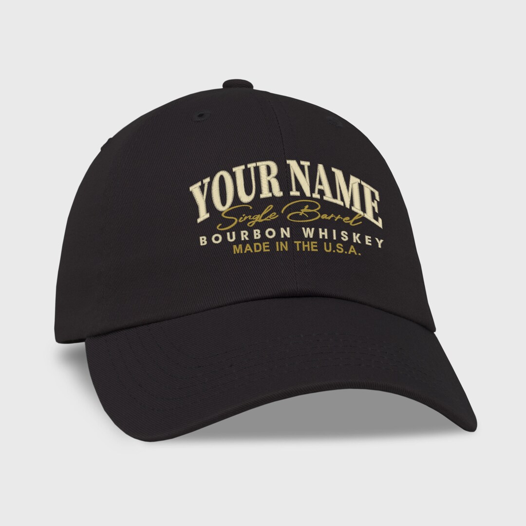 Custom Bourbon Hat, Personalized Embroidered Baseball Ballcap, Sipping ...