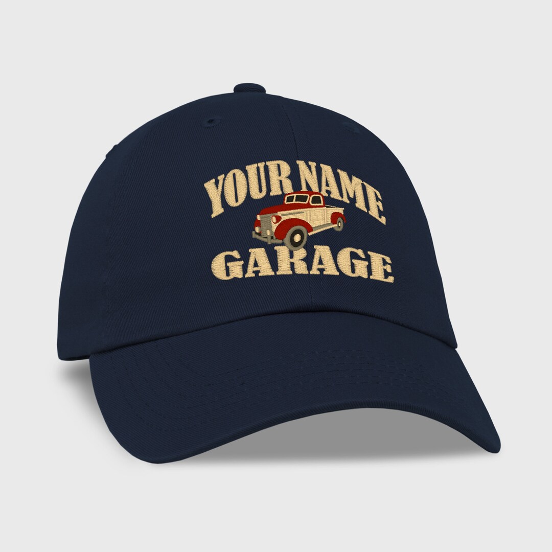 Custom Garage Hat, Personalized Embroidered Baseball Ballcap, Two Tone ...