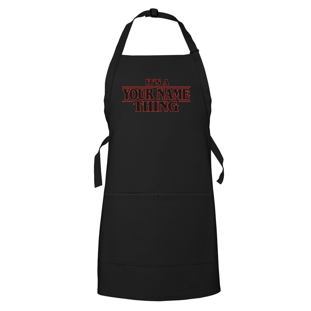 Custom Stranger Apron, Personalized Printed Apron, Strange Things Style ...