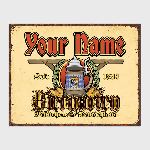 Biergarten Sign - Etsy