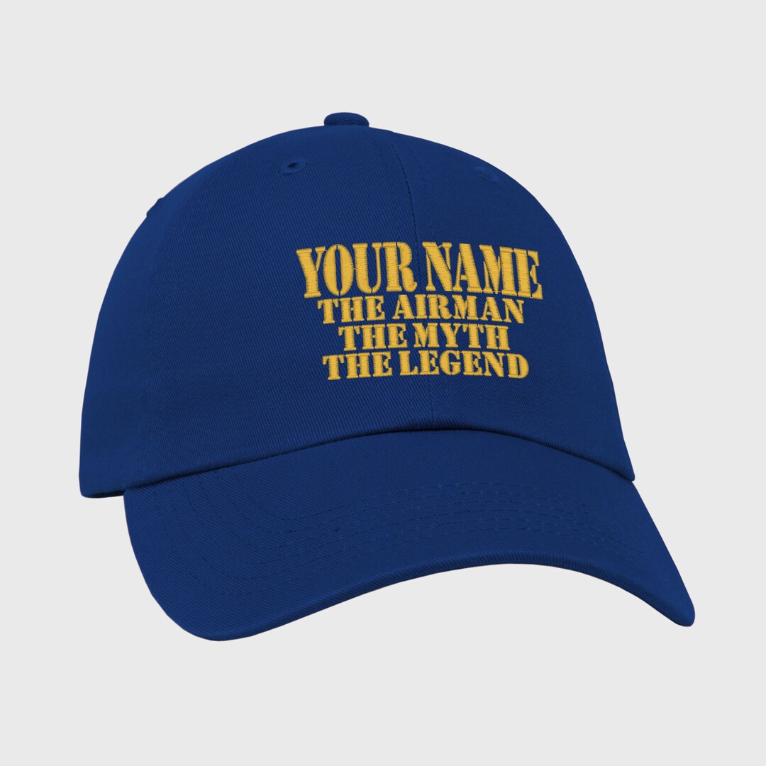 Custom Air Force Hat, Personalized Embroidered Baseball Ballcap, Airman ...