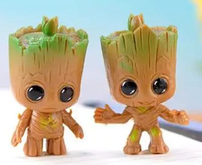 Miniature Kawaii Groot Marvel Hero 4 Pack - Etsy