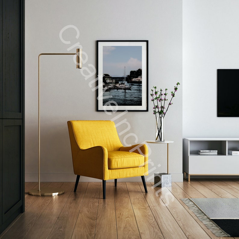 Minimalist Boat in Water Art Poster - Etsy