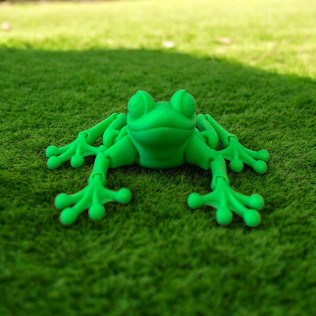 Flexi 3D Printed Frog - Designed by Flexi Factory - Articulating 3D ...