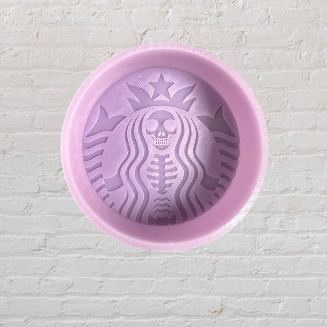 Scary Skeleton Mermaid Halloween Silicone Mold - Freshie Mold, Silicone ...