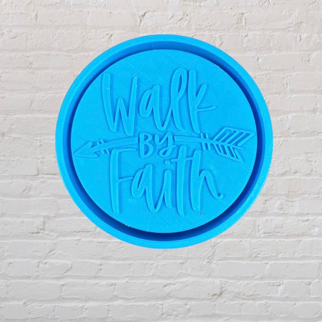Walk by Faith Silicone Mold - Freshie Mold, Silicone Molds, Molds for ...