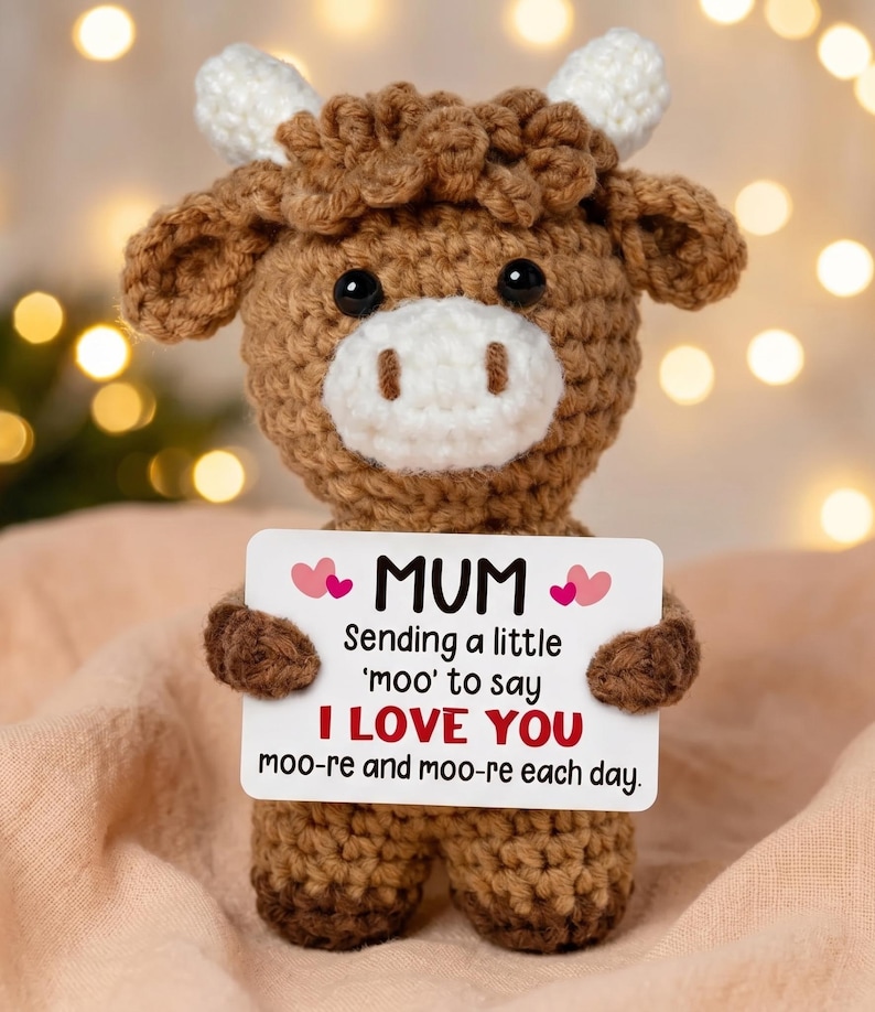 Crochet Emotional Support Amigurumi Animal | Kawaii Motivational Desk ...