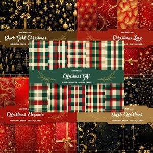 Christmas Printable Paper Bundle for Christmas Decor Printable Digital ...