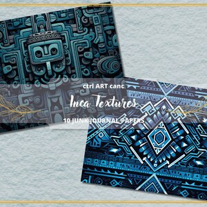 Aztec Digital Paper Maya Journal Kit Inca Printable Paper Maya ...