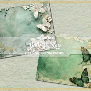 Butterfly Junk Journal Kit Butterfly Scrapbook Kit Butterflies Digital ...
