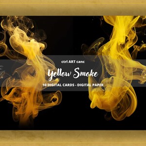 Smoke Printable Paper Smoke Effect Screen Smoke Yellow Smoke Printable ...