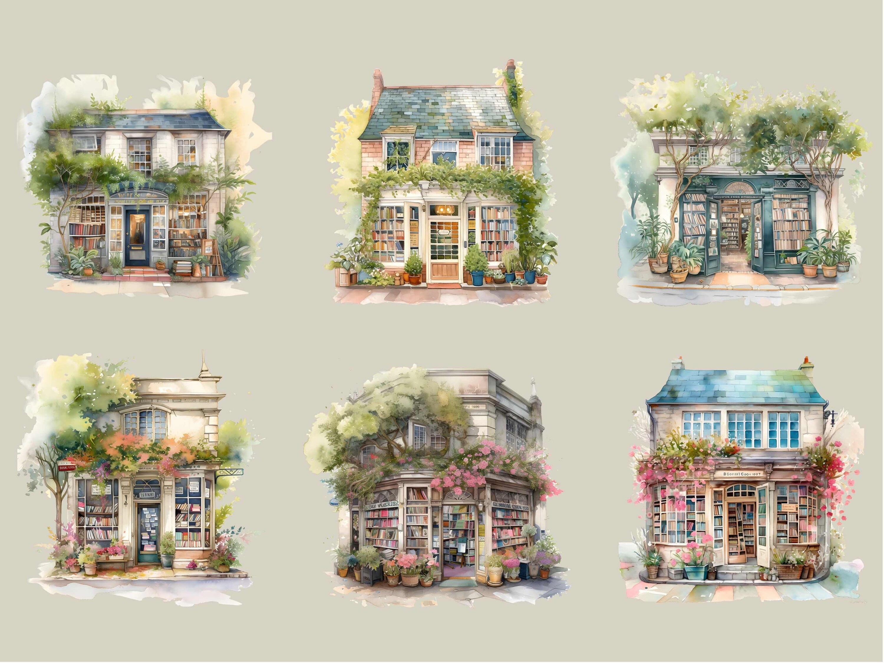 20 Bookstore Clip Art Watercolor Book Shop Reading Reading - Etsy Australia