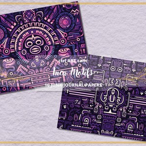 Aztec Digital Paper Maya Journal Kit Inca Printable Paper Maya ...