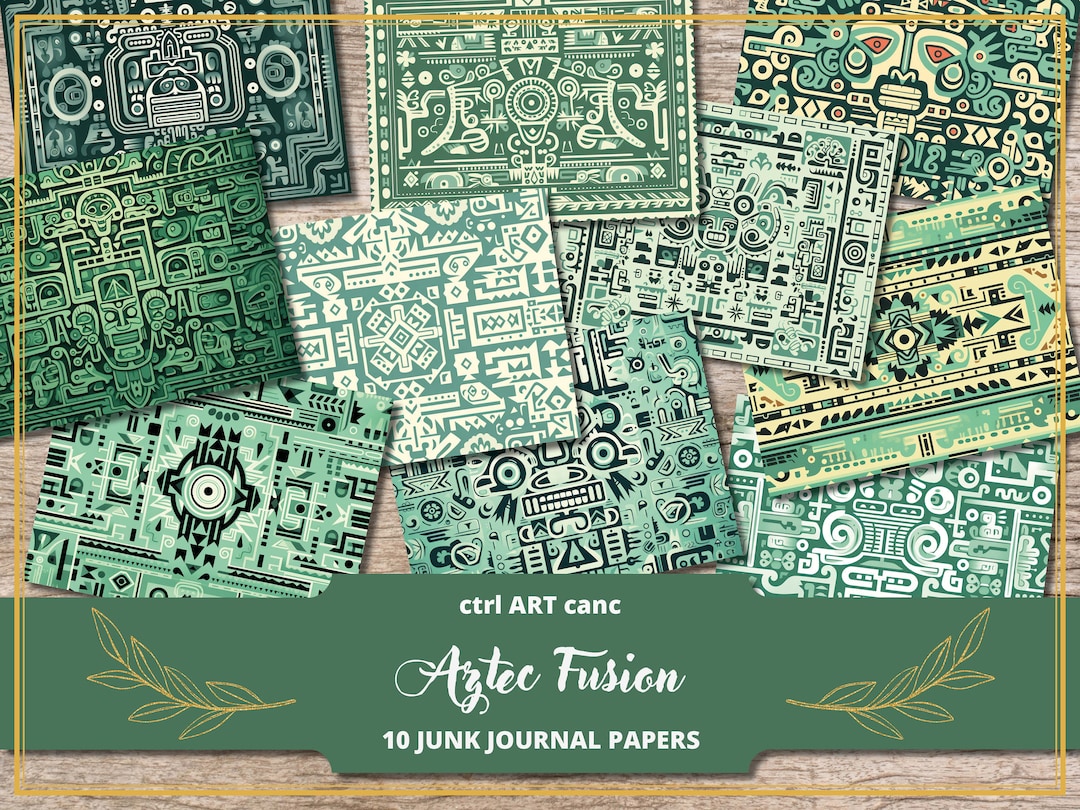 Aztec Digital Paper Maya Journal Kit Inca Printable Paper Maya ...
