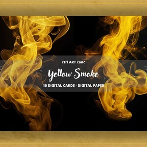 Smoke Printable Paper Smoke Effect Screen Smoke Yellow Smoke Printable ...
