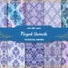 Purple Damask Digital Paper Damask Printable Paper Damask Pattern ...