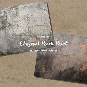 Gray Paint Junk Journal Kit Printable Paper Digital Kit Printable Kit ...