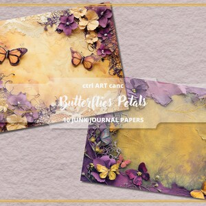 Butterfly Junk Journal Kit Butterfly Scrapbook Kit Butterflies Digital ...
