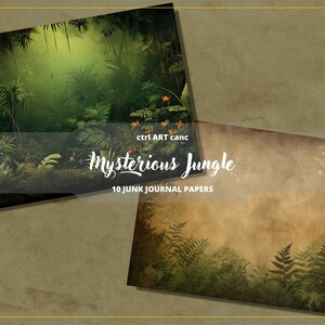 Jungle Journal Paper Forest Scrapbook Paper Digital Paper Printable ...
