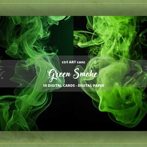 Smoke Printable Paper Smoke Effect Screen Smoke Green Smoke Printable ...