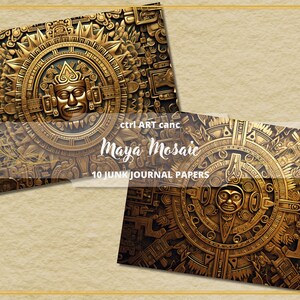 Aztec Digital Paper Maya Journal Kit Inca Printable Paper Maya ...