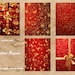 Red & Gold Christmas Digital Paper, Christmas Wrapping Paper, Junk ...