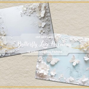 Butterfly Junk Journal Kit Butterfly Scrapbook Kit Butterflies Digital ...